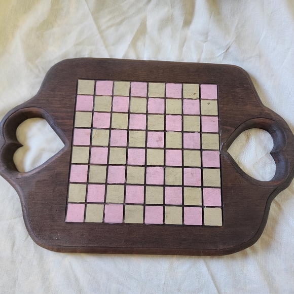 Accents | Countery Wooden Hand Painted Checkerboard Farm House Decor 16 ...